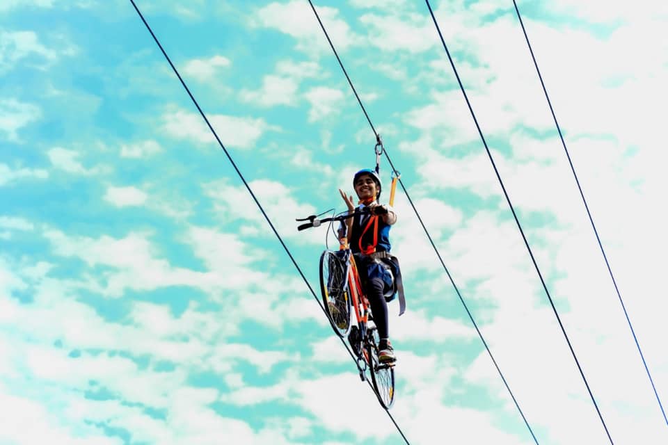 Zip Line Sky Cycle Construction & Installation Services Oman | Zipline ...