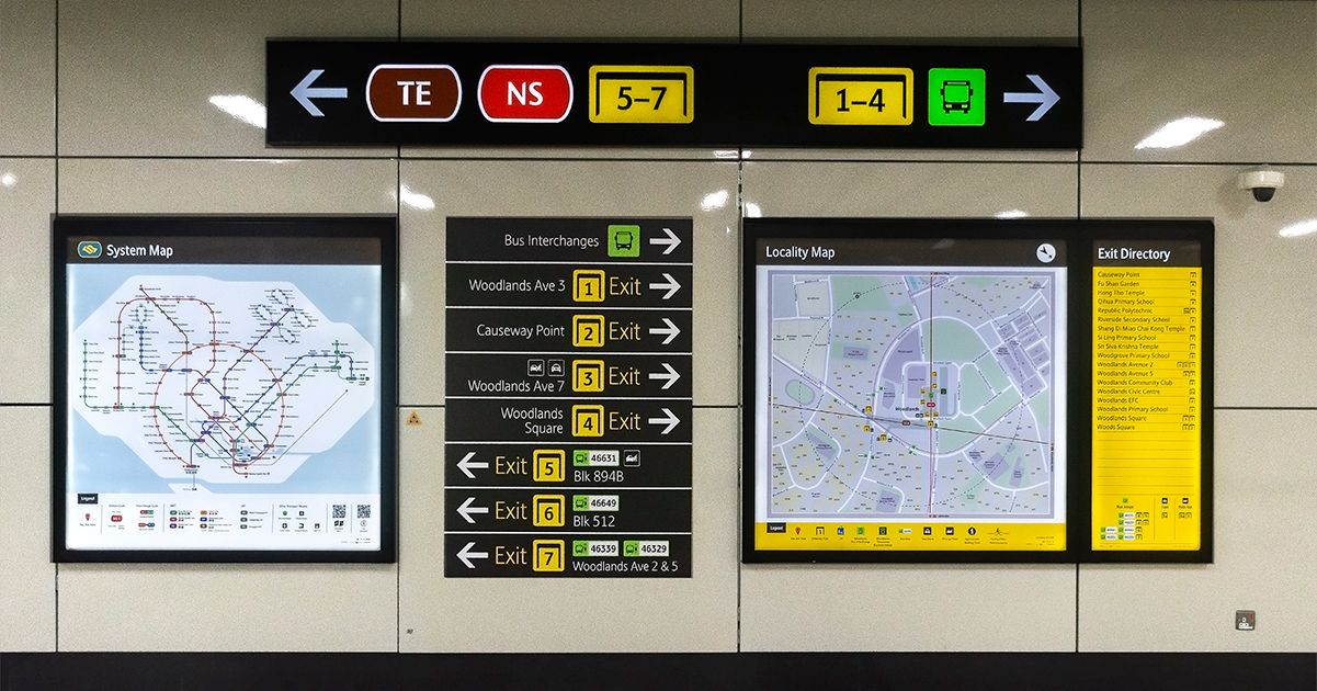 Find MRT stations confusing? Enhanced signs aim to change that : r ...