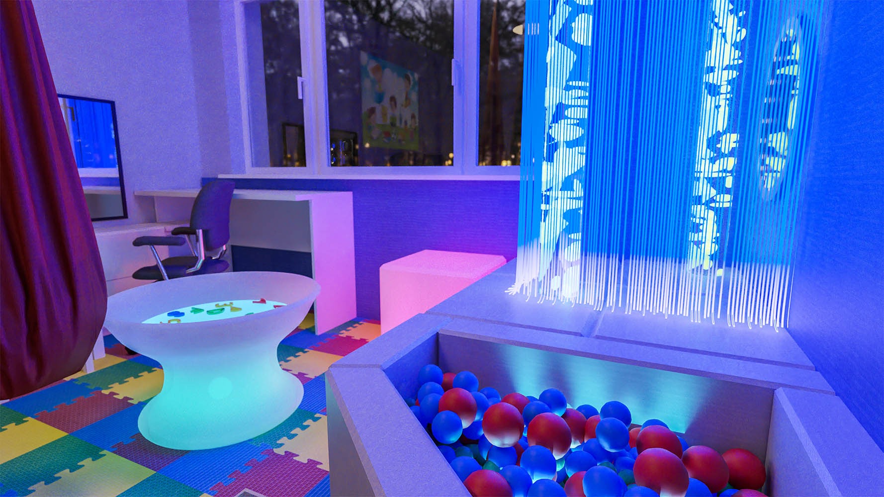 Sensorinių kambarių ir erdvių įrengimas | Ergoterapijos klinika