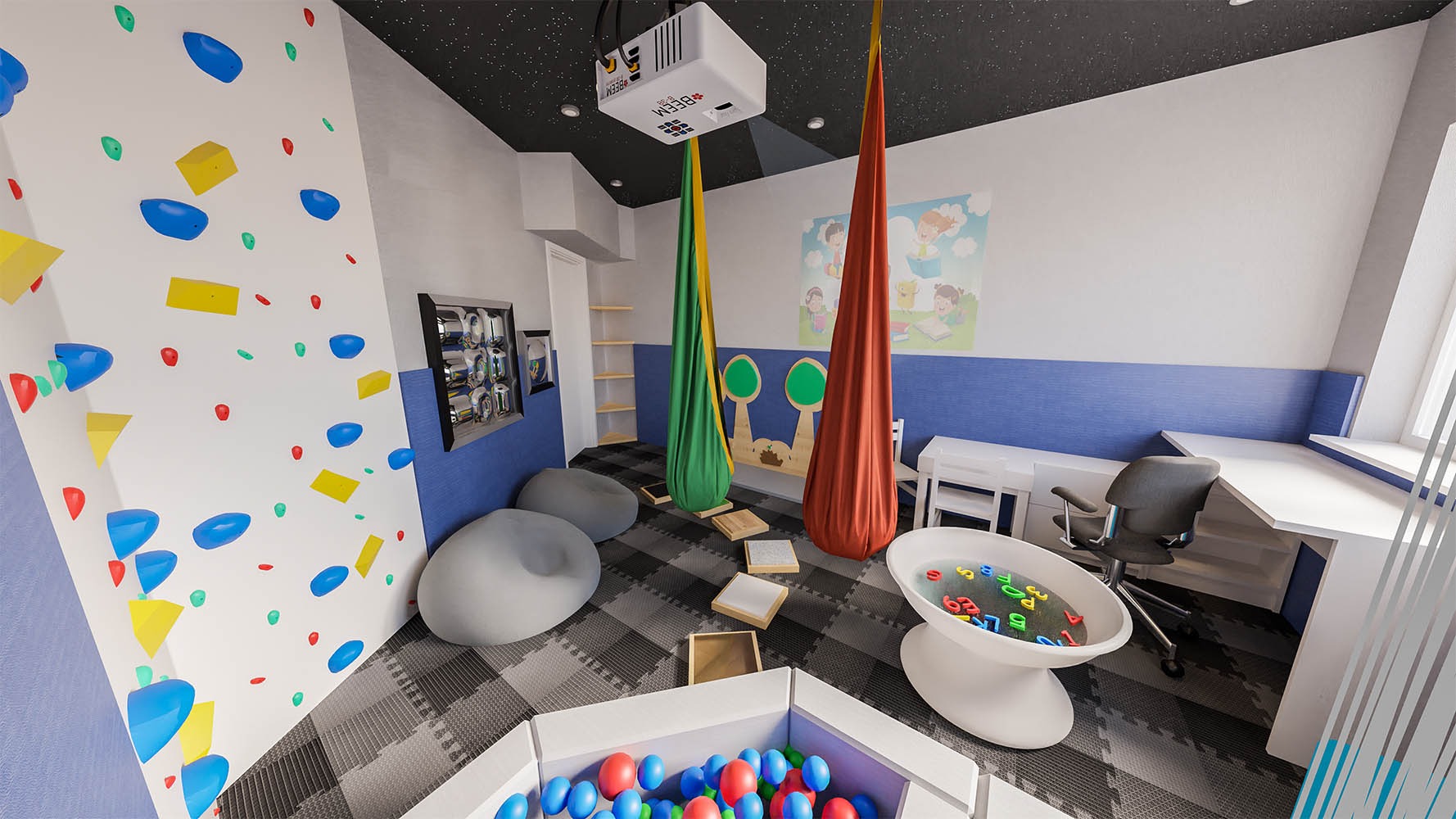 Sensorinių kambarių ir erdvių įrengimas | Ergoterapijos klinika