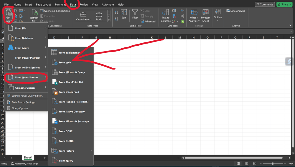 Simplify Data Analysis Step By Step Guide To Loading Data From Websites To Excel And Power Bi