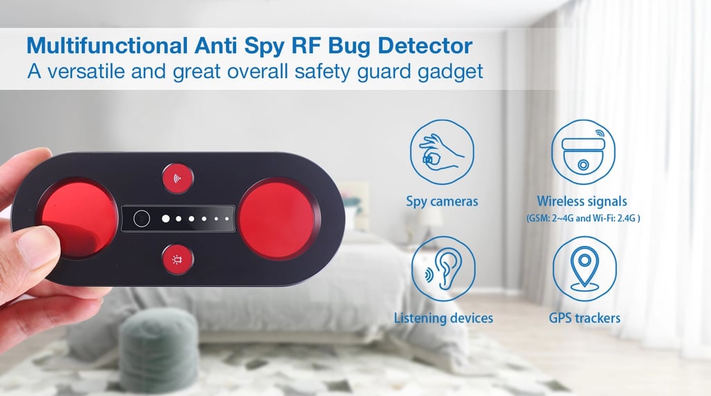 RF Hidden Camera Detector Bug Detector Anti Spy
