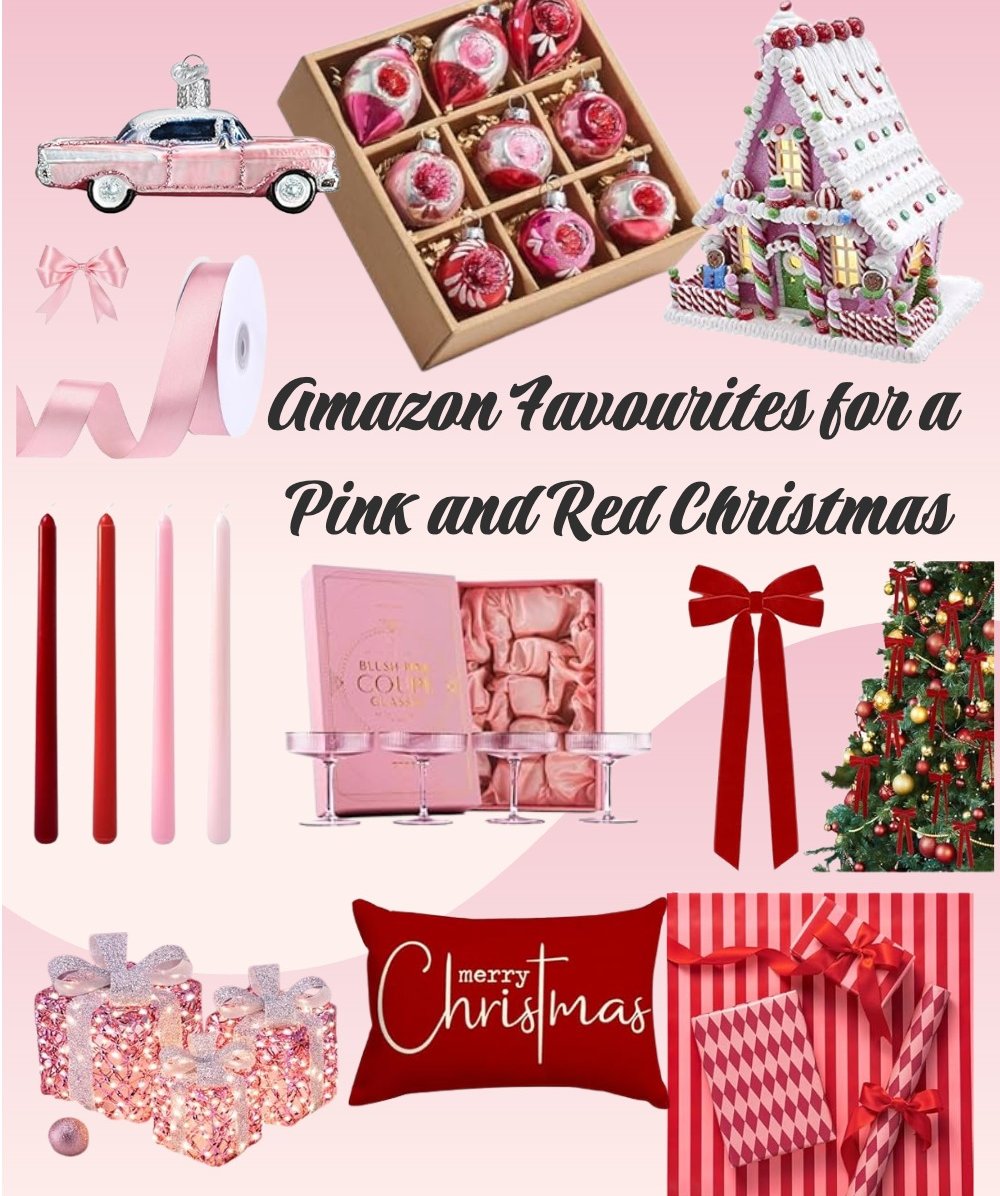 A Merry Red & Pink Christmas: Modern Whimsy Meets Classic Joy | Studio Veya