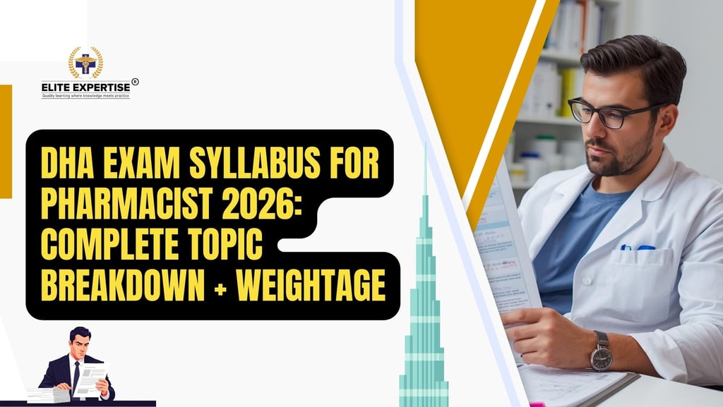 DHA Exam Syllabus for Pharmacist 2026: Complete Topic Breakdown ...