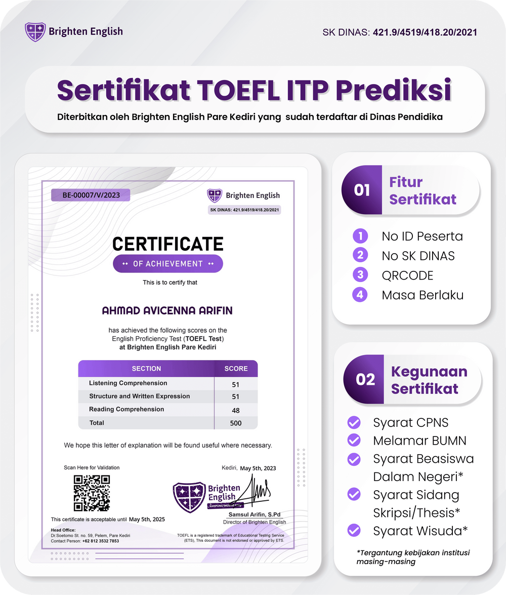Brighten English Pare Kediri | Brighten English