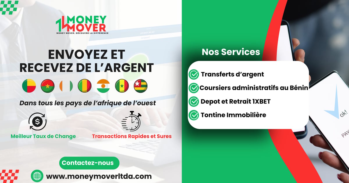 Transfert d'argent | Money Mover LTDA