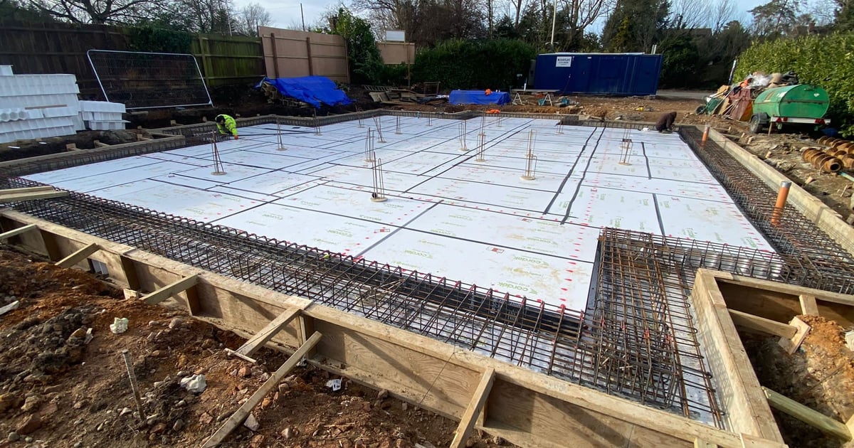 Rapid Raft Foundation - Luxury House (Radlett, Hertfordshire) | Fallon ...