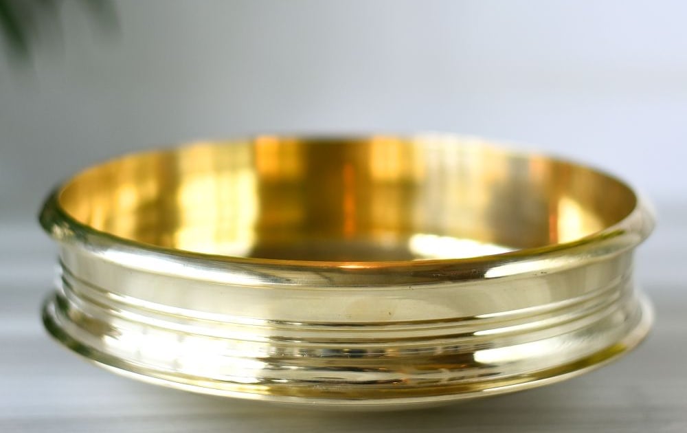 Bronze Utensils in Kerala Kitchen | Bronze Uruli, Warp, Saucepan ...