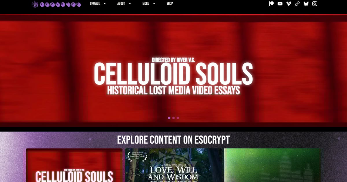 Celluloid Souls | Esocrypt Entertainment