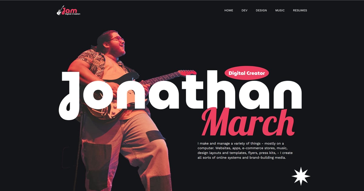 JAM | Jonathan Andrew March Digital Media Creator | Jonathan Andrew March