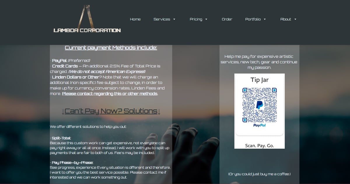 Pay, Payment Methods & Fees - Lambda Corporation | Lambda Corporation
