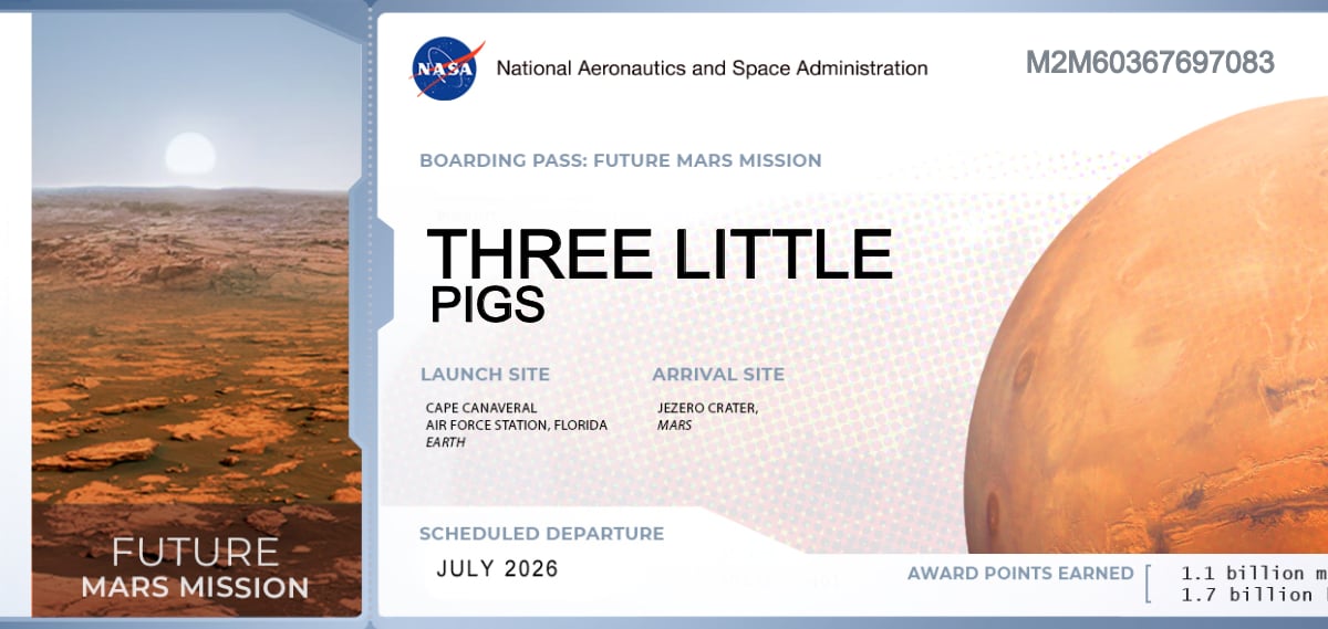 Three Little Pigs on Mars