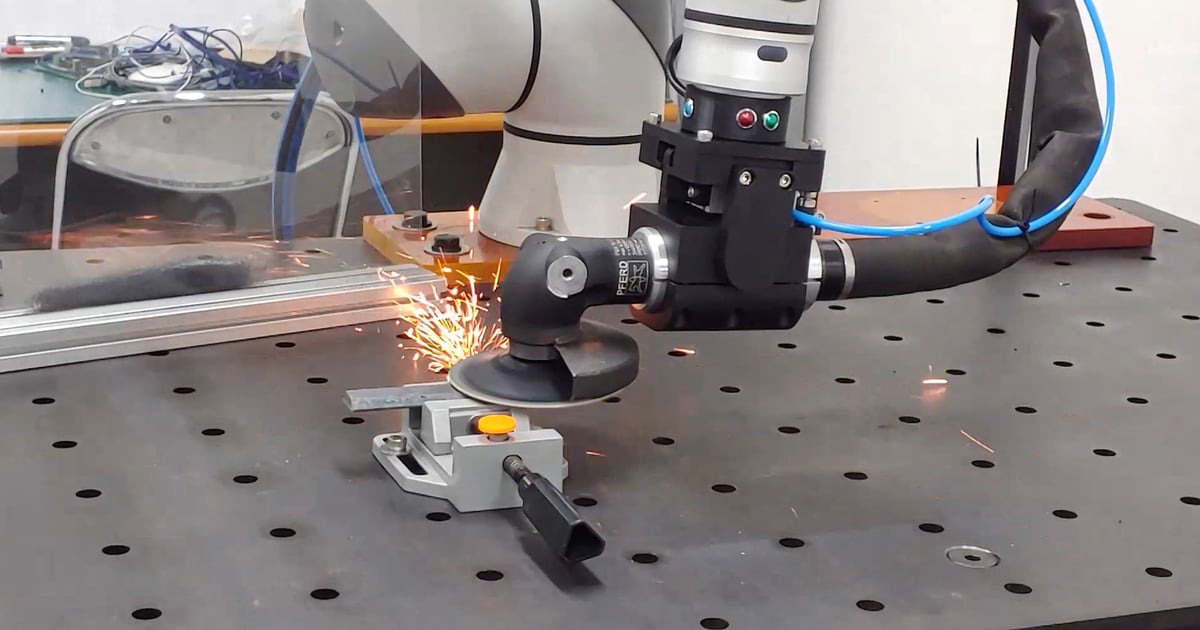 Grinder Cobot Automation | Steel, Stainless, Aluminium | Turnkey Cobot ...