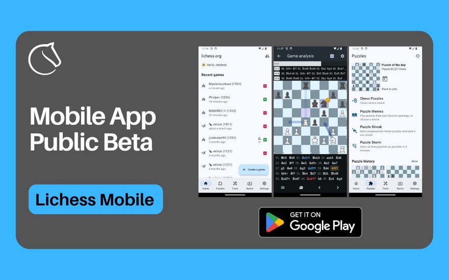 Lichess tiene una nueva App