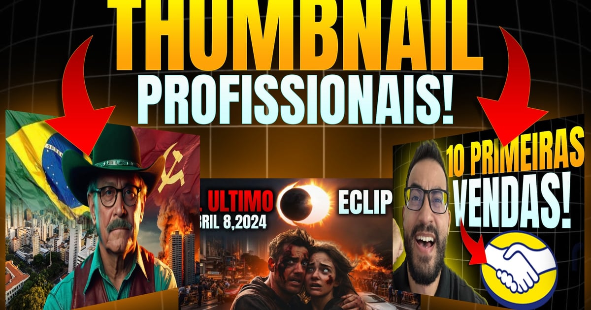 Como Fazer Thumbnail PROFISSIONAIS para YouTube com POUCOS CLIQUES