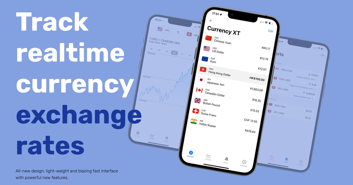 Currency XT - Exchange Rate Alerts Currency Converter App | Currency XT