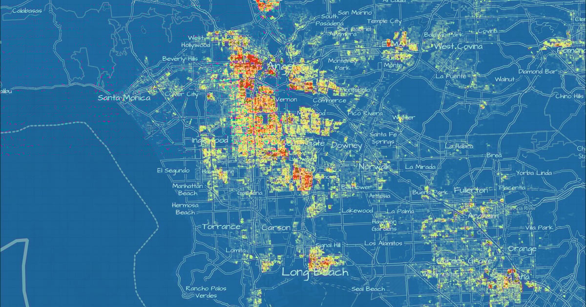 Population density raster | GISMAPS