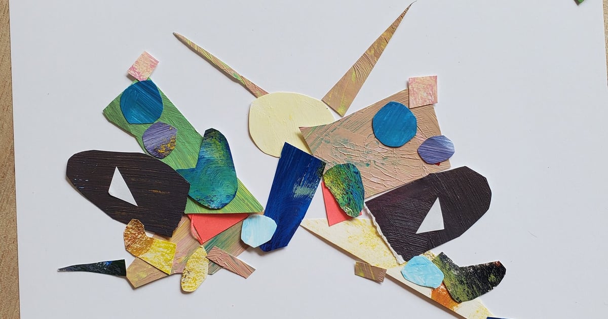 Eric Carle Inspired Collages | One Art Springs, Homeschool fine arts ...