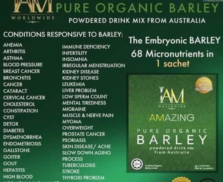 IAM Worldwide Products - Amazing Pure Organic Barley | Pure Organic Barley
