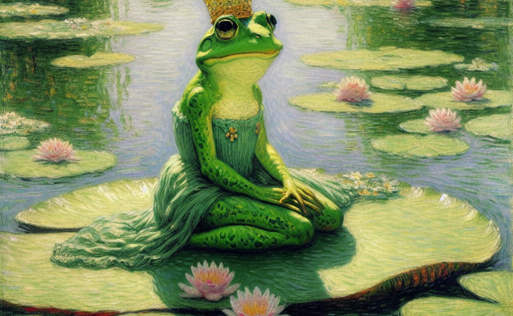#5 Monarch of the Water Lilies | French Frogs