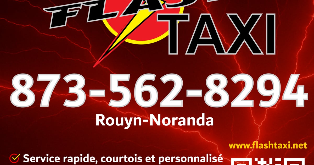 Flash Taxi de Rouyn-Noranda - Accueil | Flash Taxi