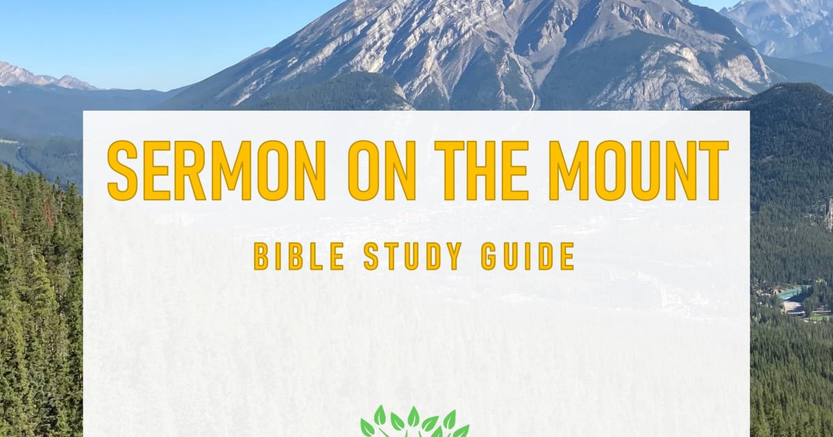 Sermon on the Mount Study Guide
