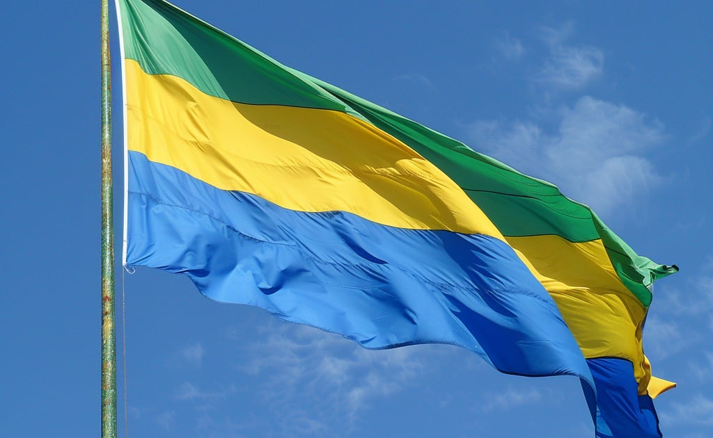 Gabon Flag | Green Land Discovery Travel Agency