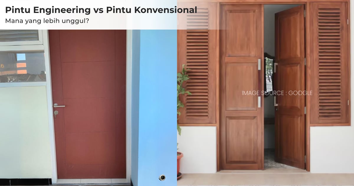 Perbedaan Pintu Engineering dan Pintu Kayu Konvensional | Pintu Engineering
