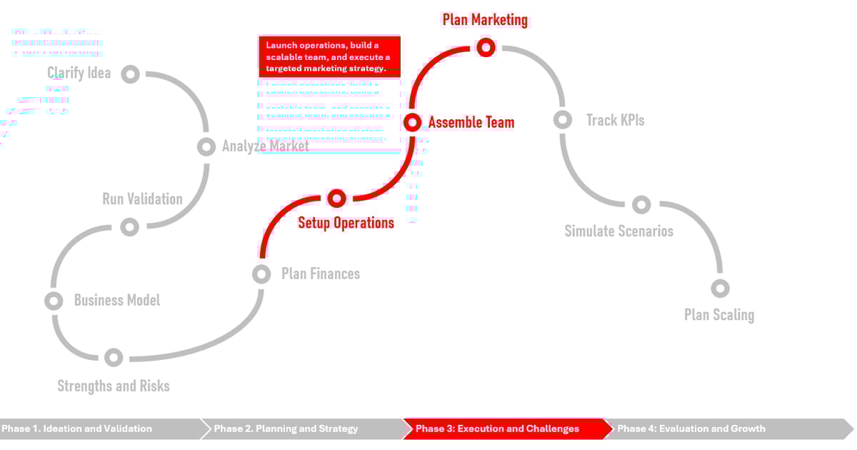 Phase 3: Execution and Challenges | Startchemy