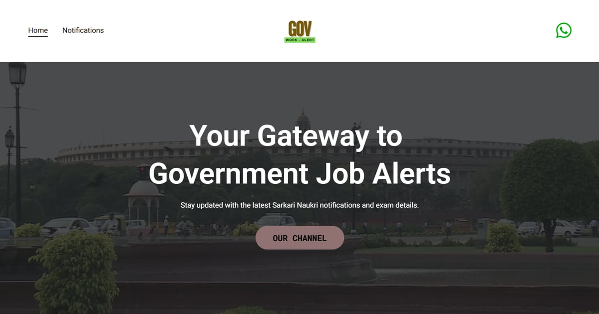 Timely Government Job Alerts in India | GOVWORKALERT - Government Jobs ...