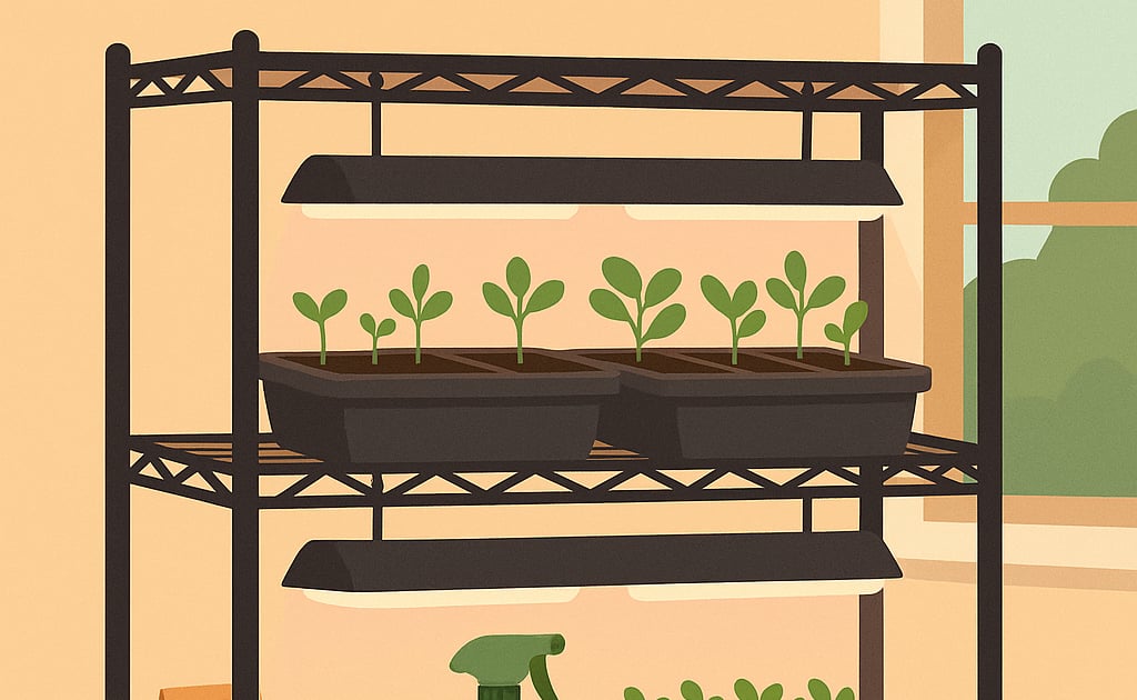 DIY Seed Starting Station on a Budget | Love and Vegetales