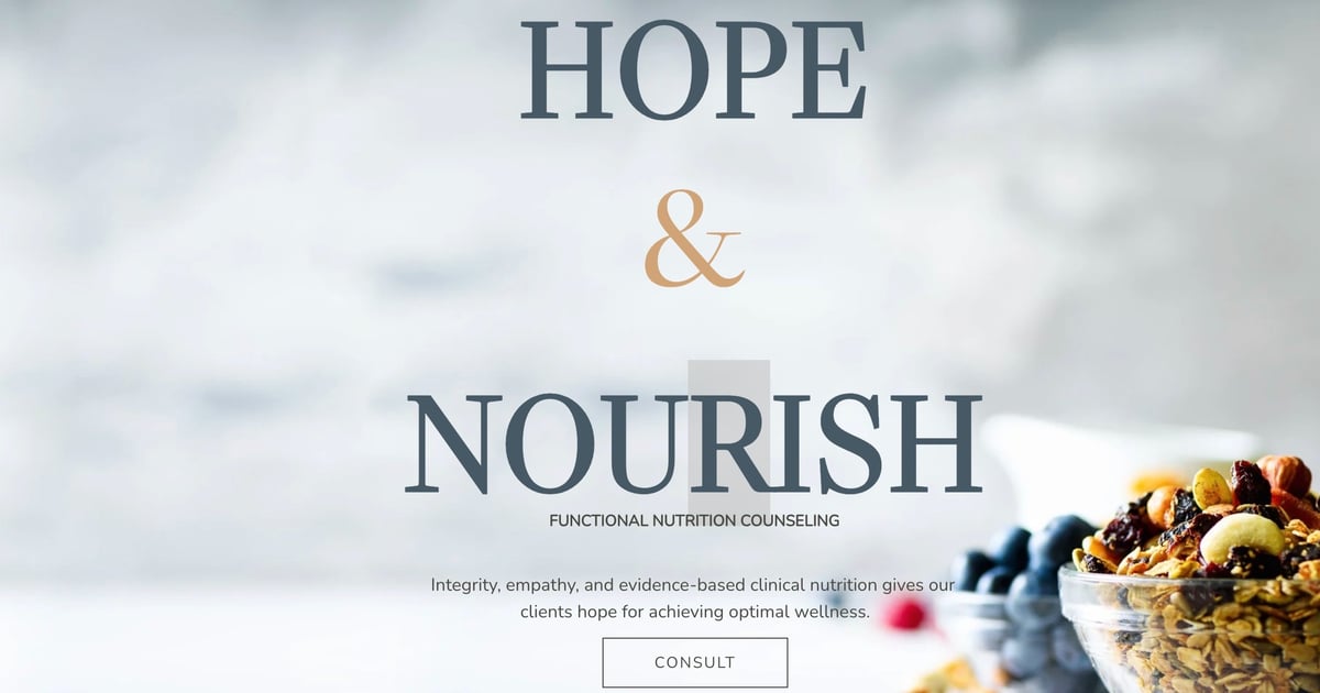 Functional Nutrition Counseling for a Healthy Diet and Balance | Hope ...