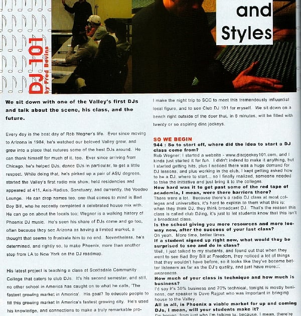 Rob Wegner interview in 944 Magazine | DJ & Music Producer