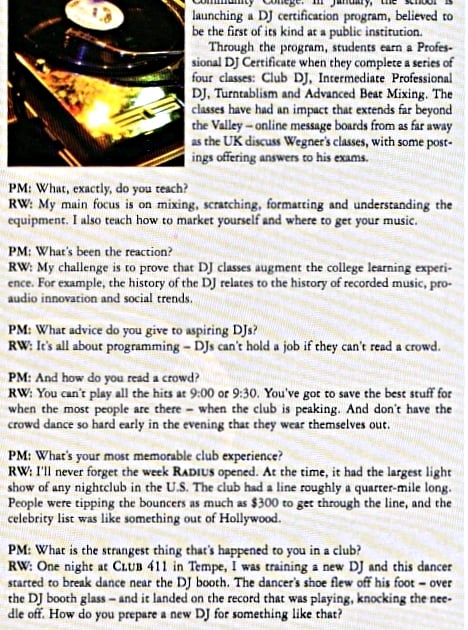 DJ Rob Wegner | Phoenix Magazine Interview | DJ & Music Producer