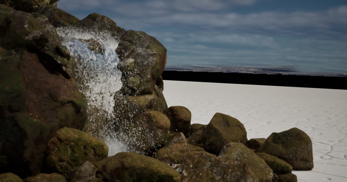 Waterfall Real-time Effect | Harsh Ray