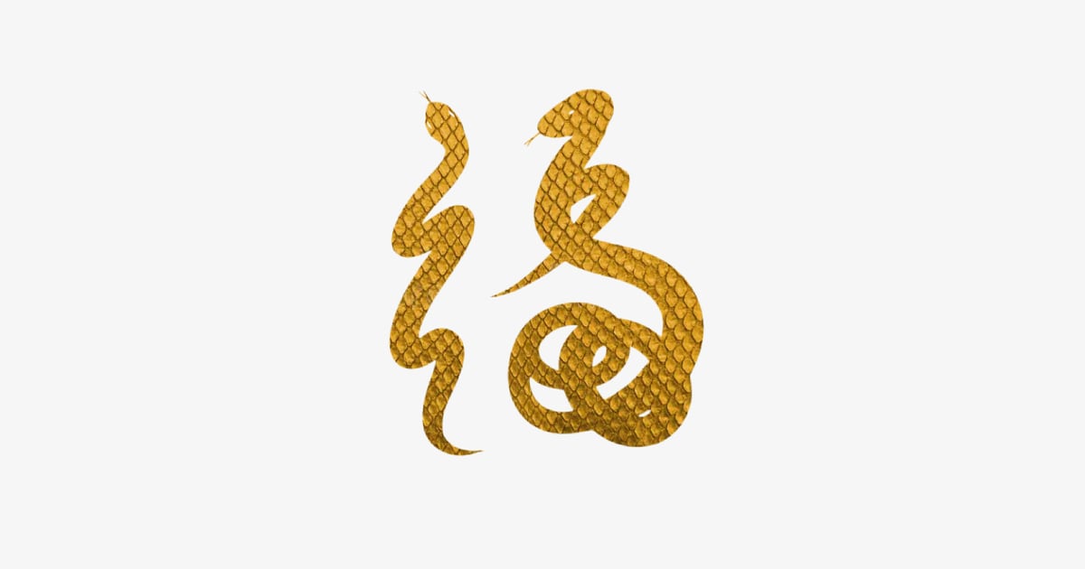 'Chinese Ink Snake' Calligraphy