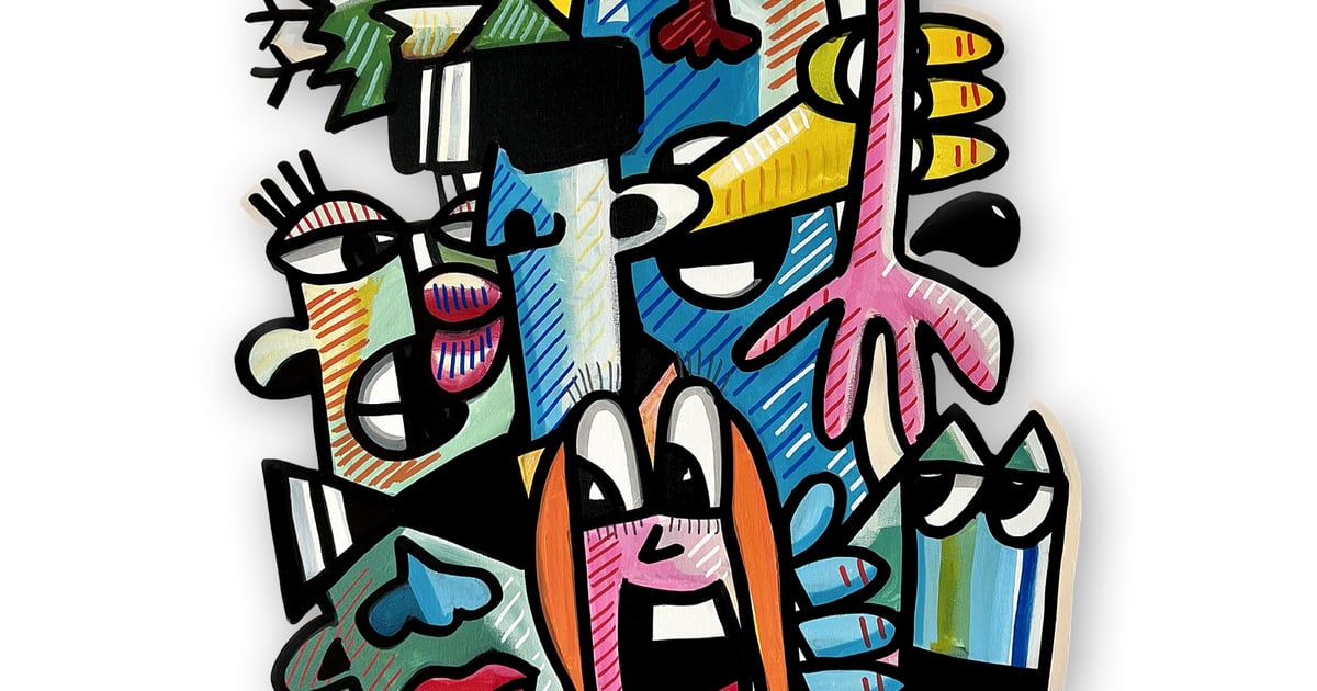 Tableau, peinture, décoration, Original, Art Osso | Tableau moderne ...