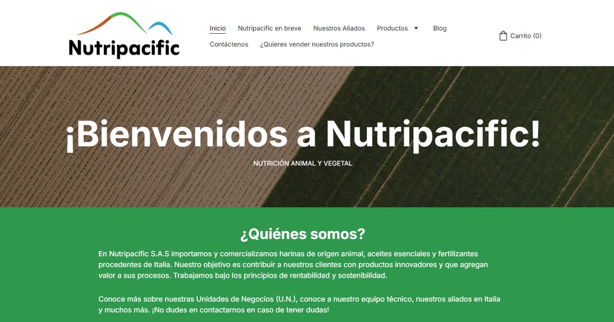 Nutripacific S.A.S. en Breve / Conocenos | NUTRIPACIFIC