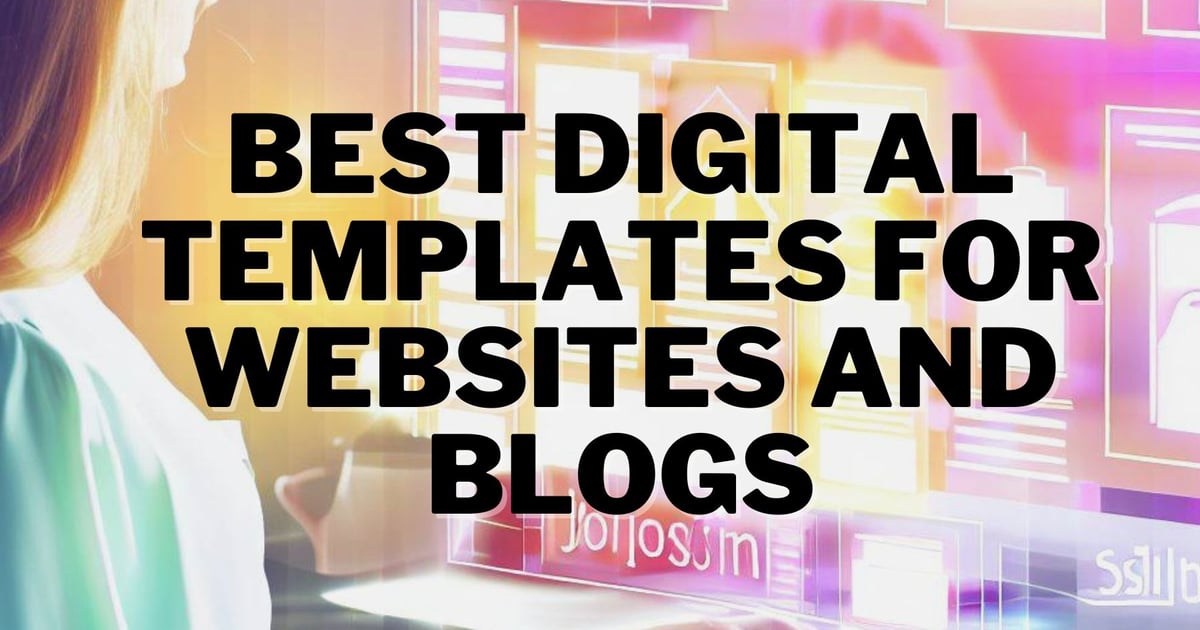 Best digital templates for websites and blogs | Vibrant Studio Art