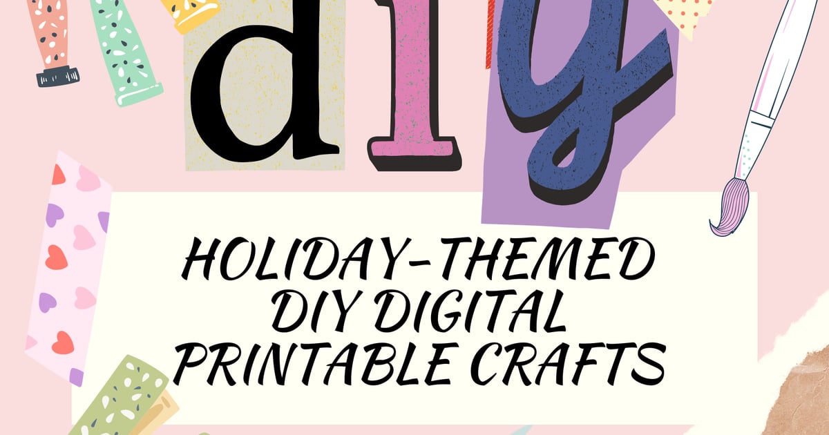 Holiday-Themed DIY Digital Printable Crafts | Vibrant Studio Art