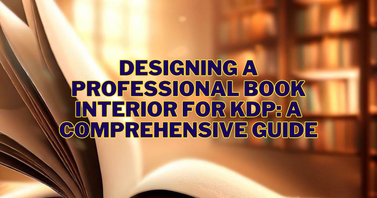 Designing a Professional Book Interior for KDP: A Comprehensive Guide ...