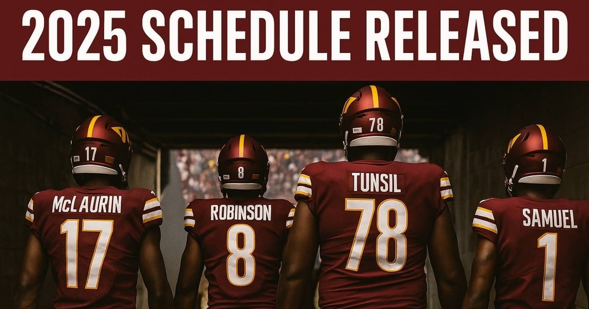 Commanders 2025 Roadmap: Games to Circle on Your Calendar | UK Commanders