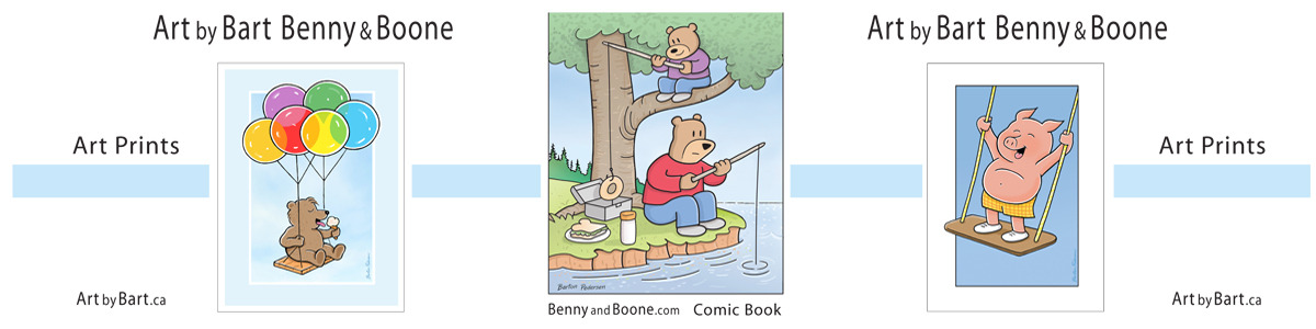 Art by Bart | Children's Comic | Humorous Art Prints | Benny and Boone ...