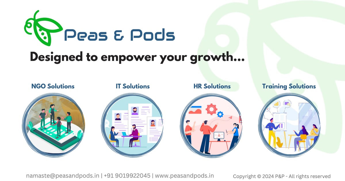 Peas & Pods... We talk Solutions | Services for NGOs | Peas & Pods