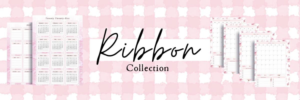 Ribbon Planners | DG Bloom Studio | Digital Products | DG Bloom Studio