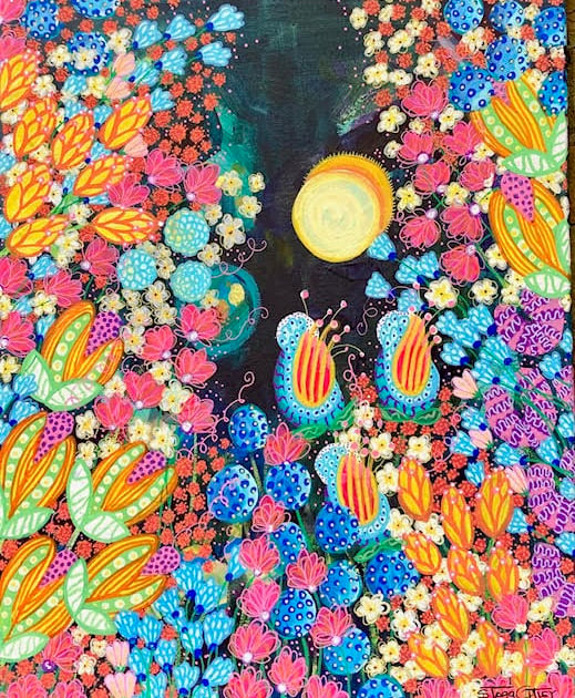 Original Watercolor, Acrylic, and Oil Artwork in Grandmillennial Style ...