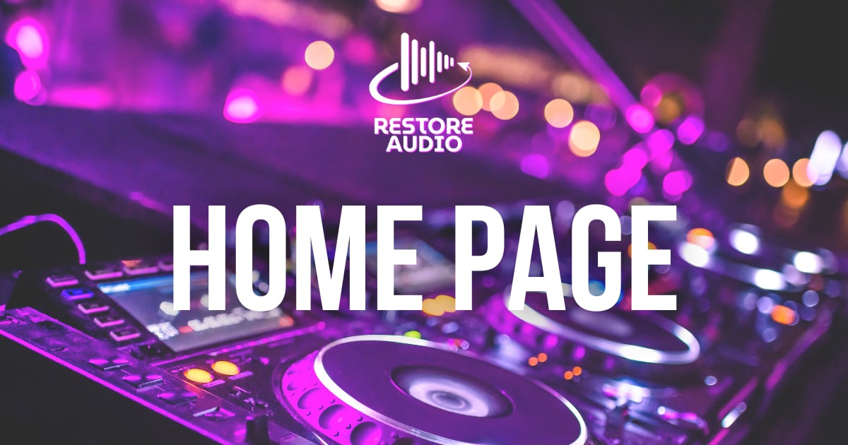 DJ Equipment Repair | Restore Audio