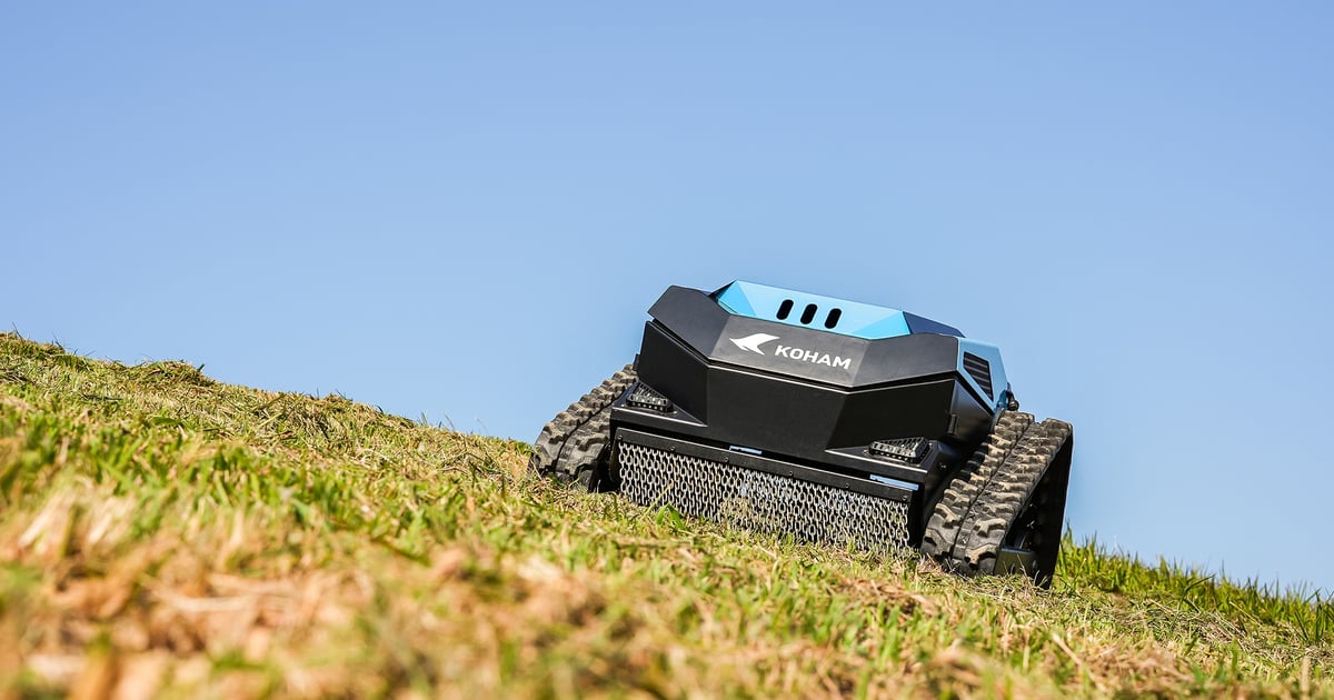 KOHAM remote mower showcasing Global Development Vision | KOHAM Mower