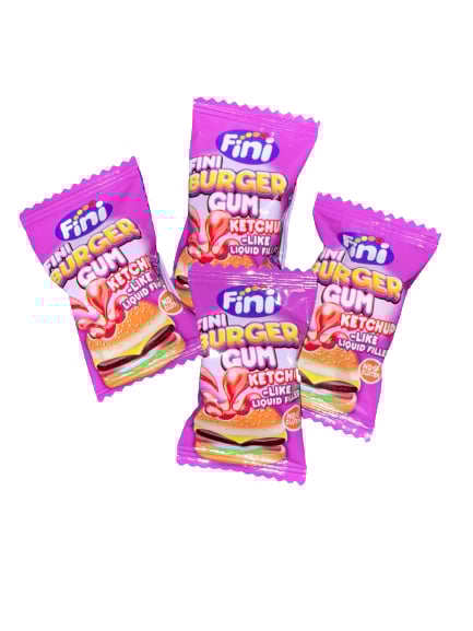 Chewing gum hamburger au cœur liquide | aux-petits-plaisirs.fr