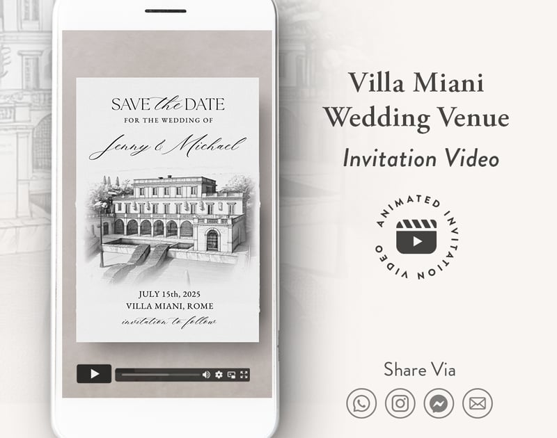 Custom Wedding Venue Invitation | Custom wedding venue wedding ...